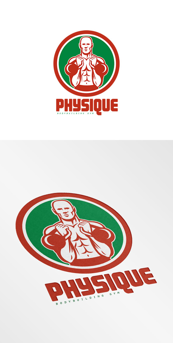 Physique Bodybuilding Gym Logo ~ Logo Templates on Creative Market