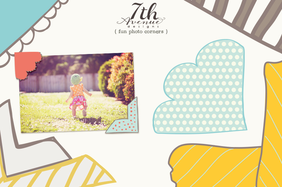 Fun Photo Corners ~ Illustrations on Creative Market