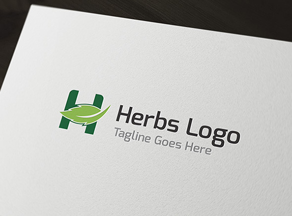Herbs Logo - H logo ~ Logo Templates on Creative Market