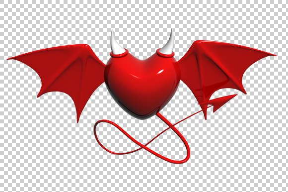 Evil Heart - 3D Render PNG ~ Graphics on Creative Market