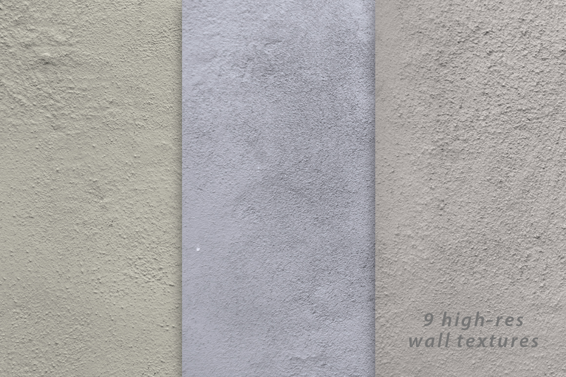 9 high-resolution wall textures. ~ Textures on Creative Market