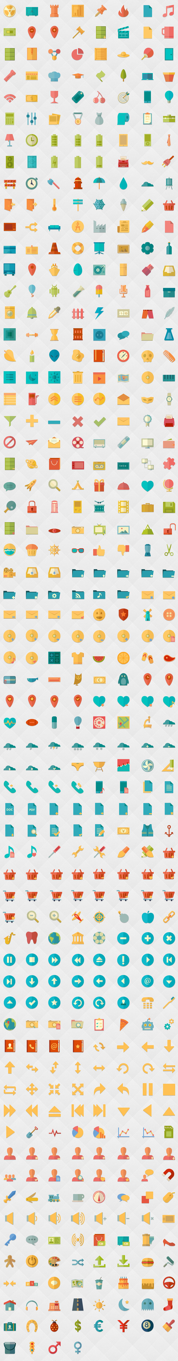 Funky - 500 vector icons ~ Icons on Creative Market