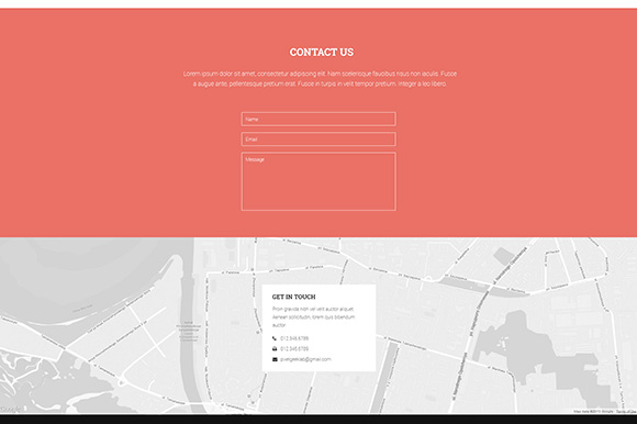 PGL Portfolio - 1 Page PSD Template ~ Website Templates on Creative Market