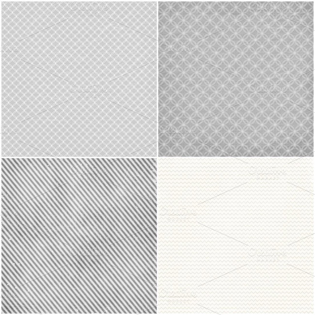 Eight Shades of Gray Pattern Set ~ Patterns on Creative Market