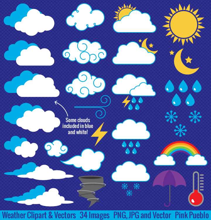 Weather Clipart and Vectors ~ Graphics on Creative Market