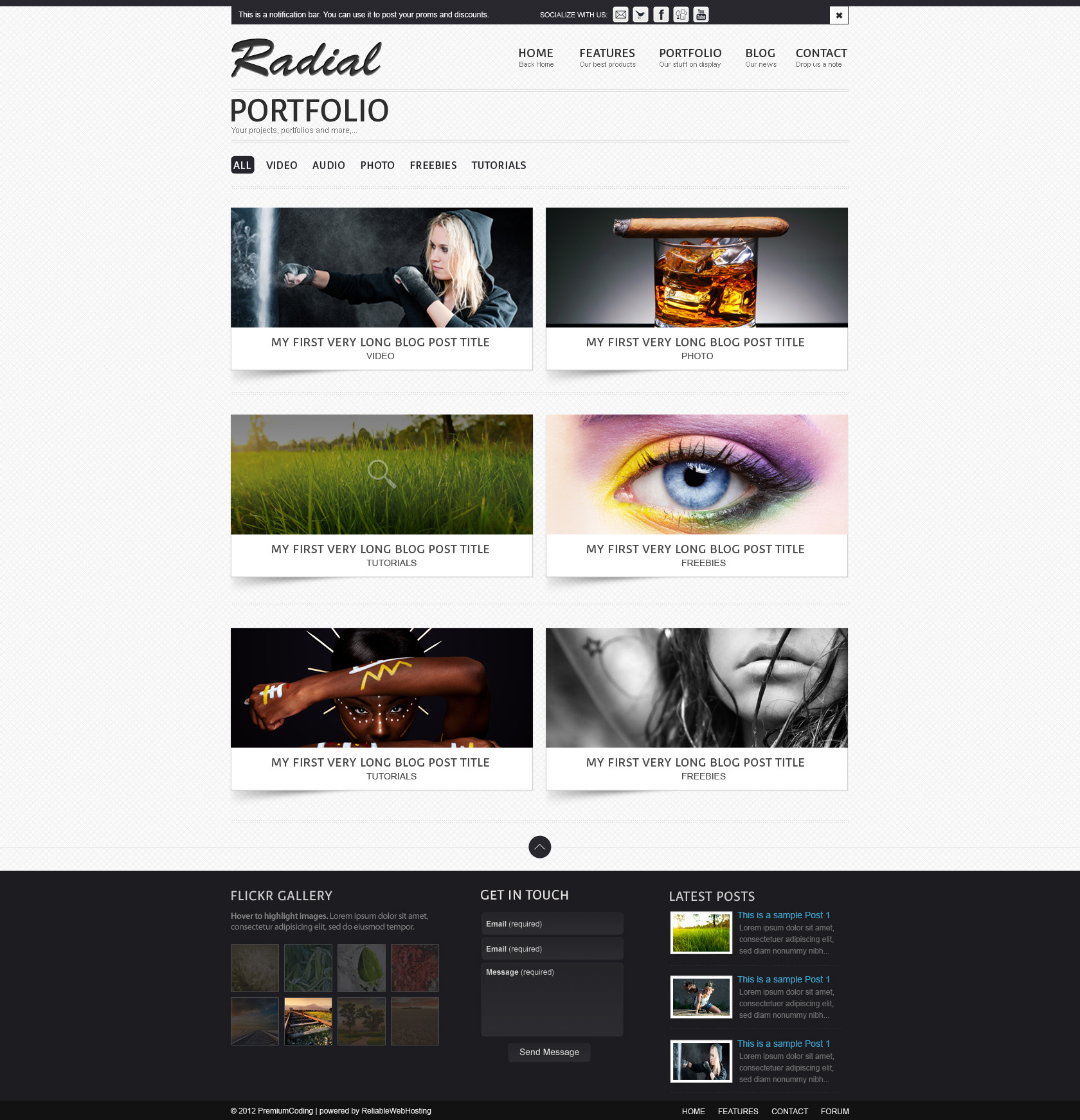 Radial - A business Template (PSD) ~ Website Templates on Creative Market
