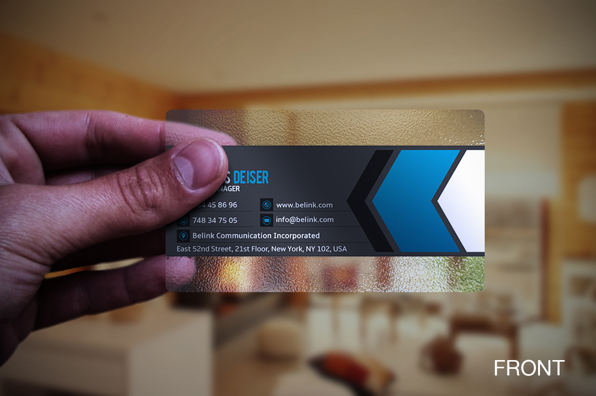 Transparent Business Card ~ Business Card Templates on Creative Market