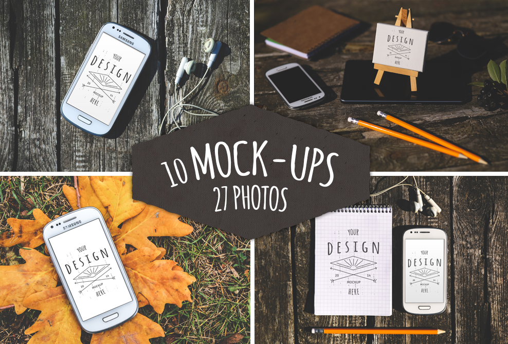 37 Pieces: 10 Mock-Ups & 27 Photos ~ Product Mockups on Creative Market