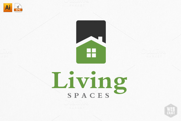 Living Spaces Logo Template ~ Logo Templates on Creative Market