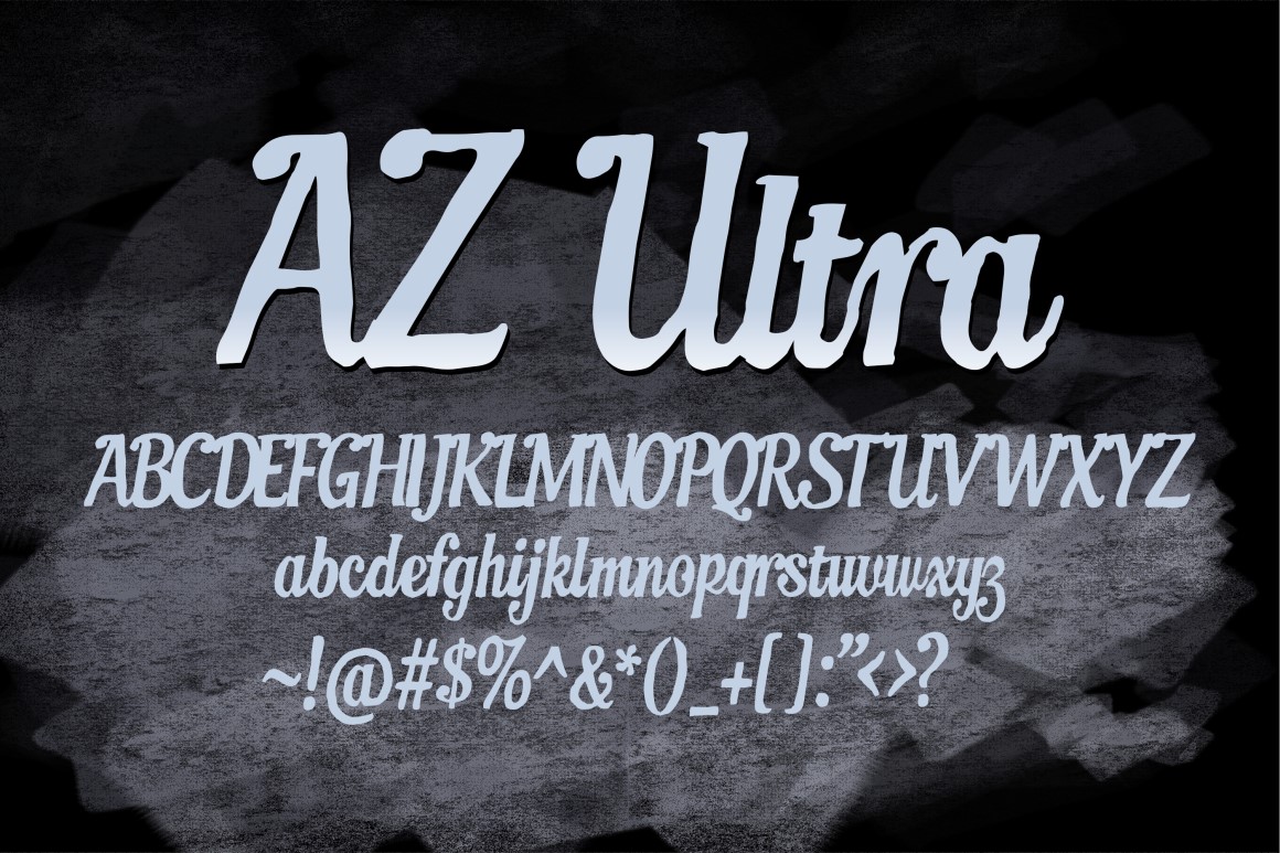 AZ Ultra ~ Script Fonts on Creative Market