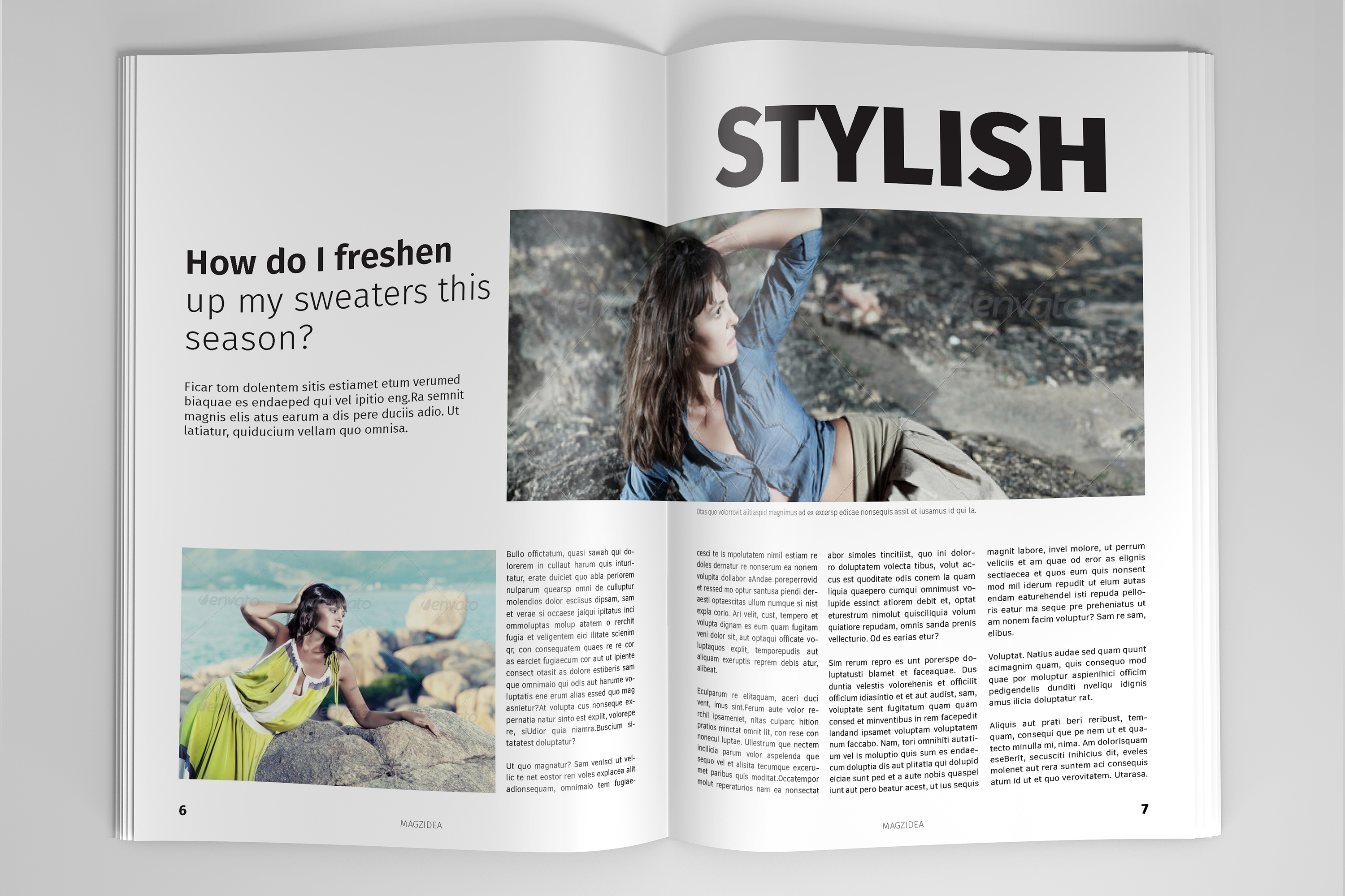 A4 & US Letter Multipurpose Magazine ~ Magazine Templates on Creative ...