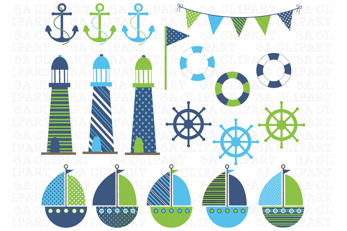 Nautical Digital Clip Art ~ Illustrations on Creative Market
