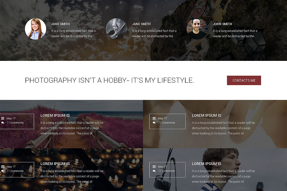 Krista Meyer One Page Theme ~ HTML/CSS Themes on Creative Market