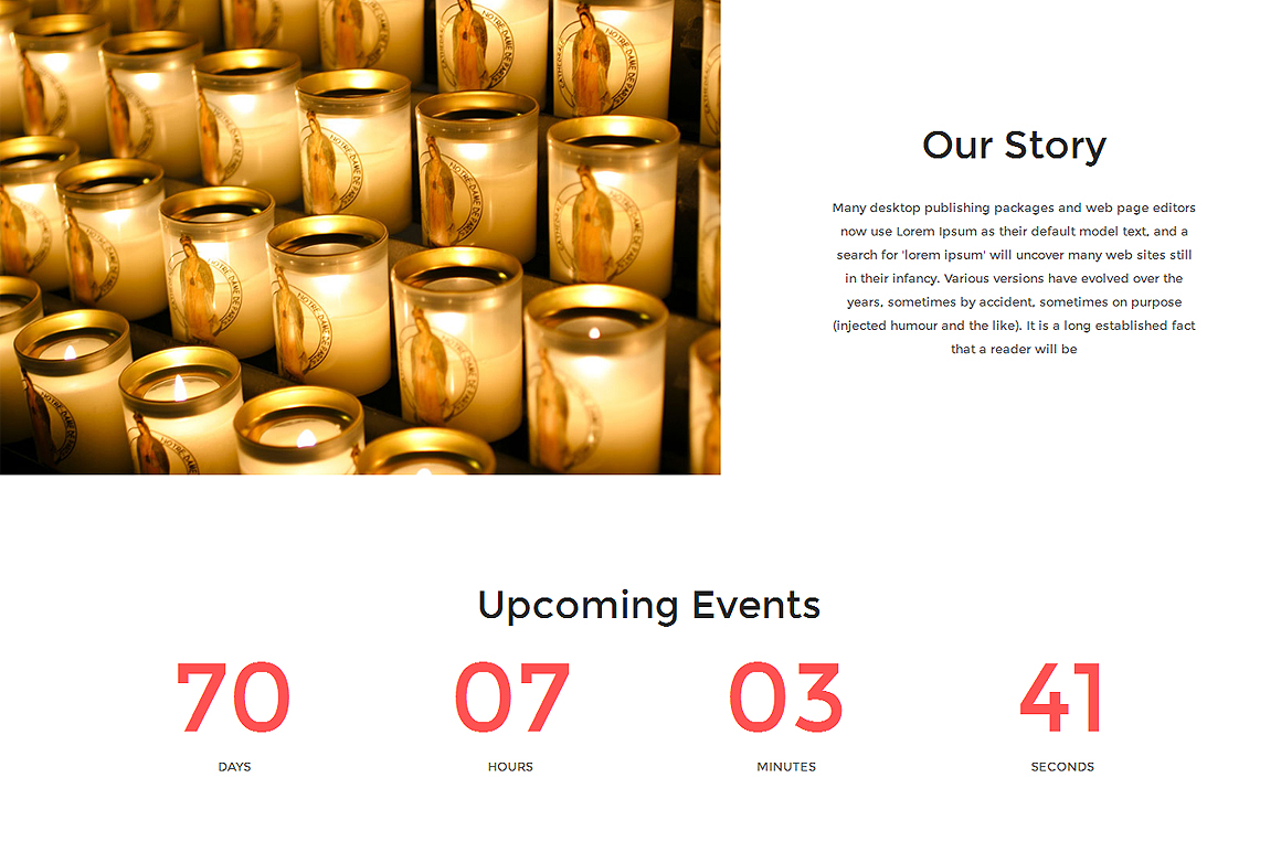 Jesus Church One Page Theme ~ HTML/CSS Themes on Creative Market