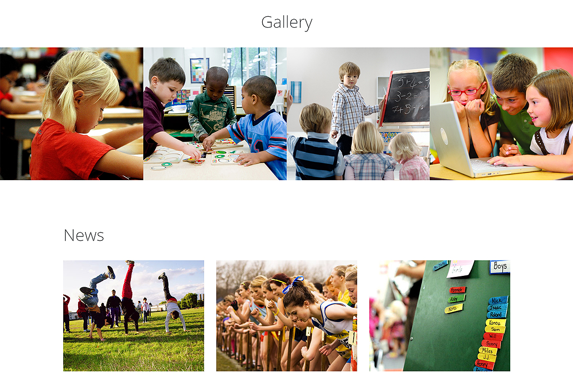 Art School Responsive One Page Theme ~ HTML/CSS Themes on Creative Market