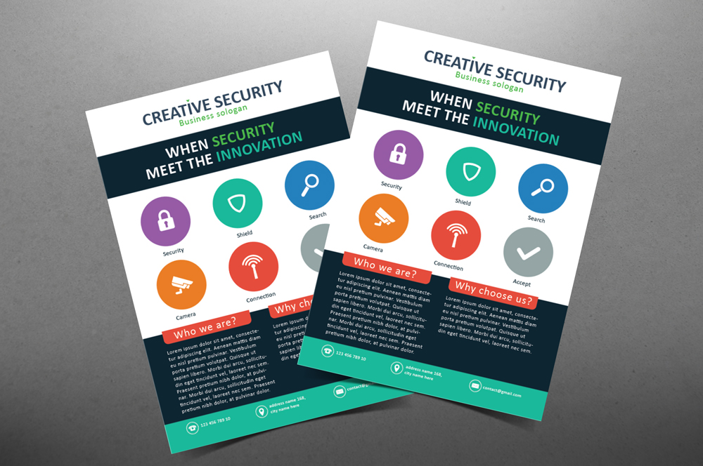 Creative Corporate Security Flyer CS ~ Flyer Templates on Creative Market