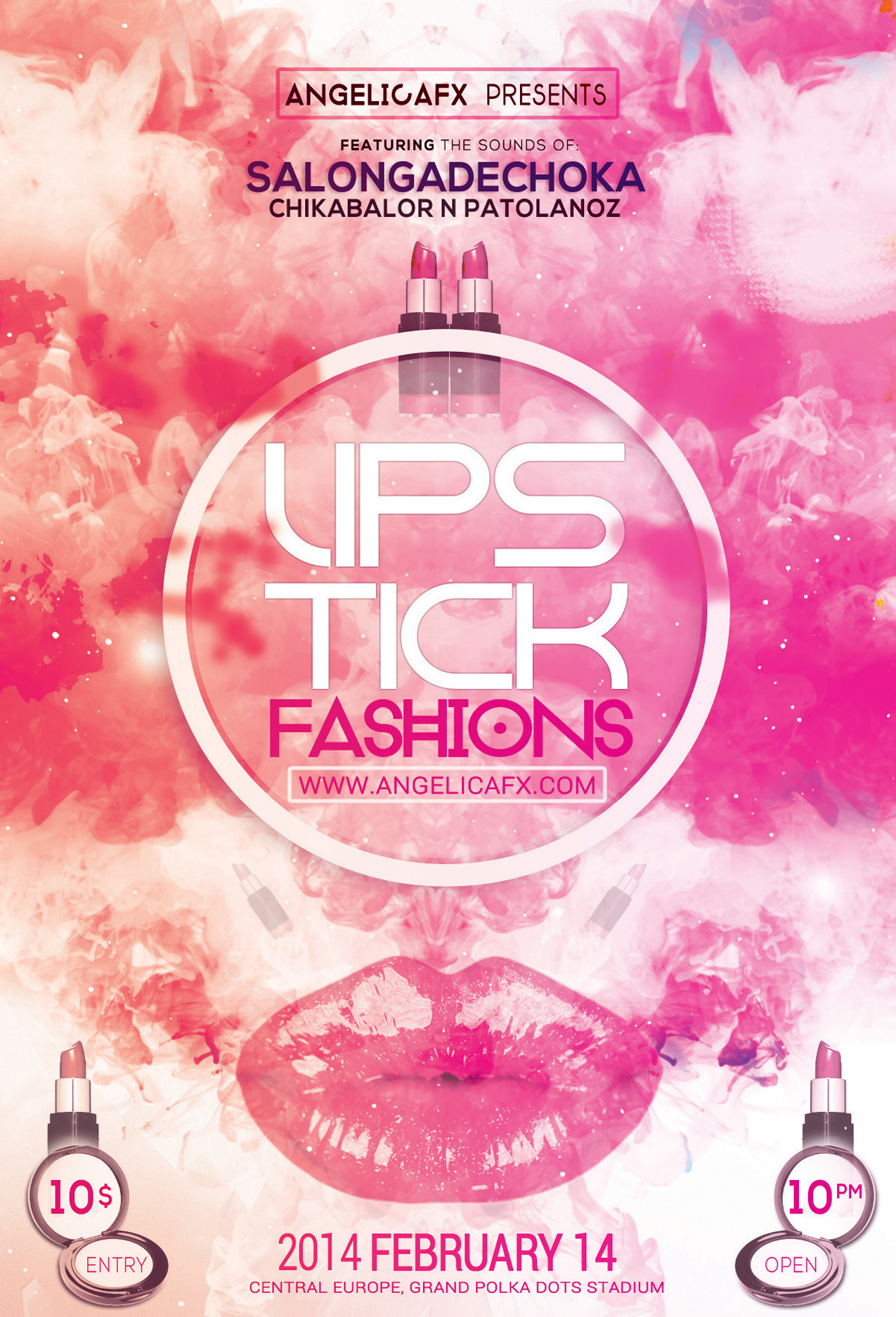 Lipstick Fashion Flyer Template ~ Flyer Templates on Creative Market