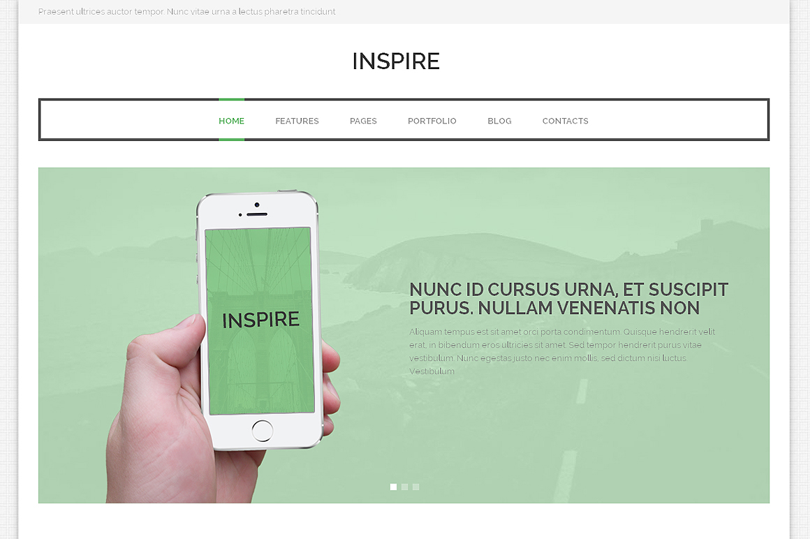 Inspire Bootstrap Responsive Theme ~ Bootstrap Themes on Creative Market