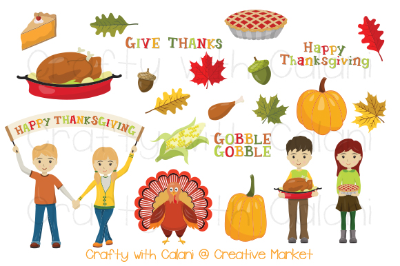 Thanksgiving Clipart Set ~ Illustrations on Creative Market
