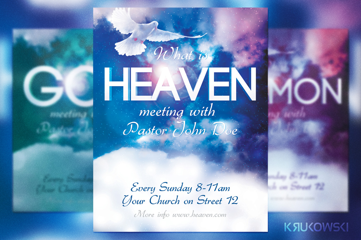 Heaven Church Flyer ~ Flyer Templates on Creative Market