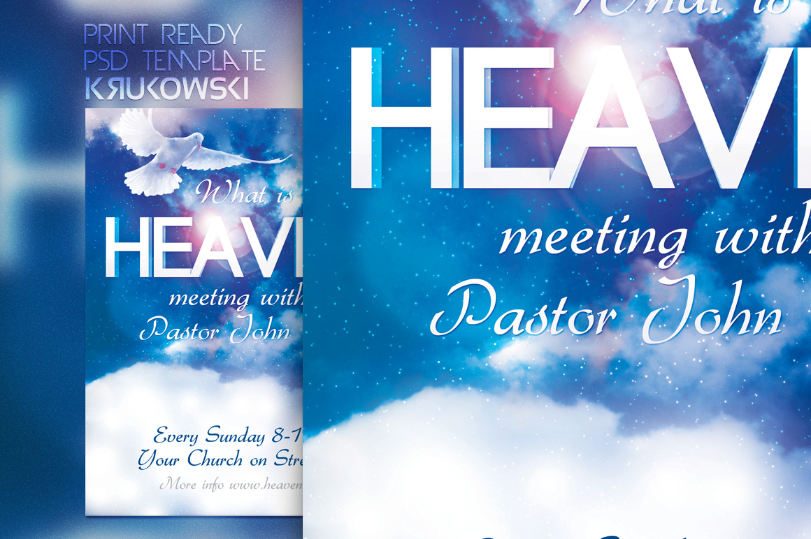Heaven Church Flyer ~ Flyer Templates on Creative Market