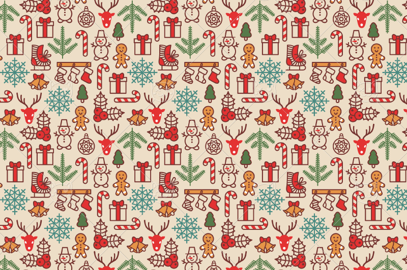 Christmas Patterns Collection ~ Patterns on Creative Market