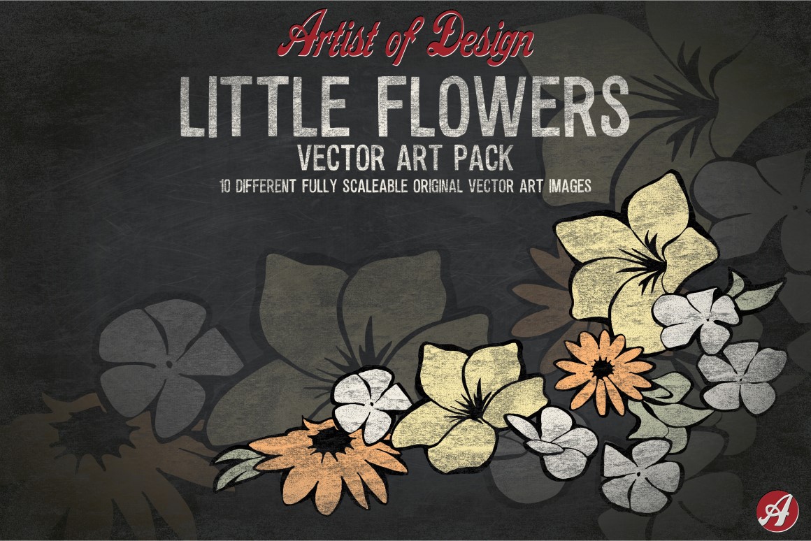 Vector Clip Art Little Flowers ~ Illustrations on Creative Market