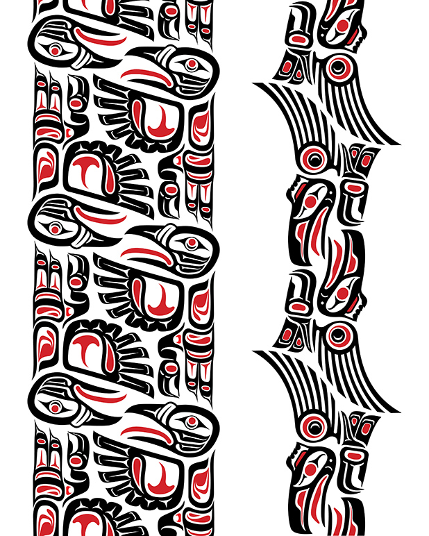Haida styled seamless patterns (12x) ~ Patterns on Creative Market