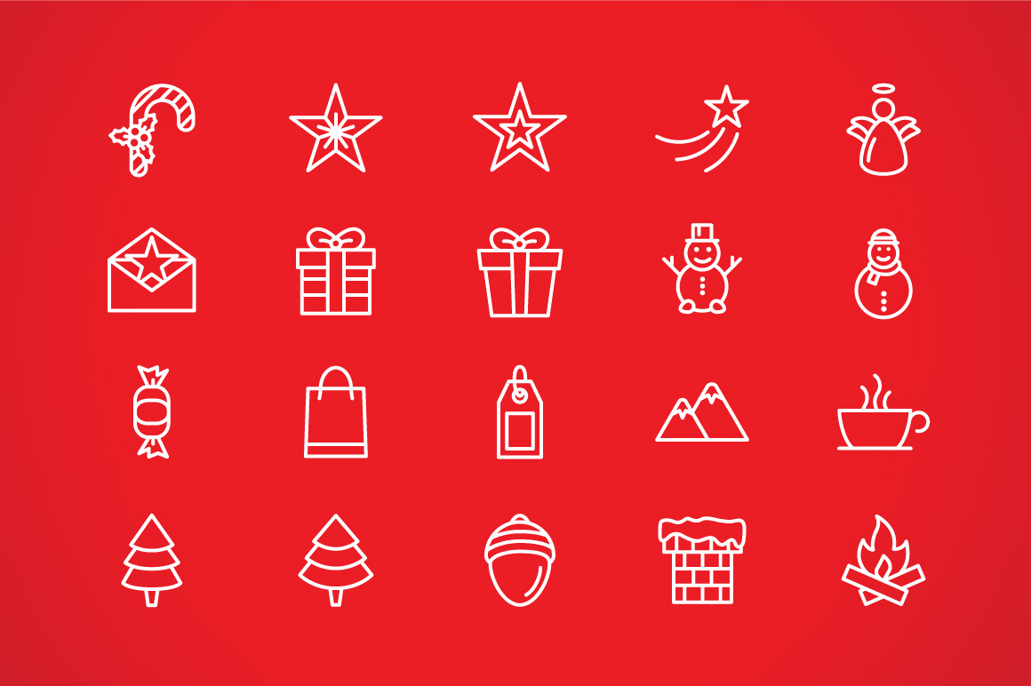 Christmas Icons Set ~ Icons on Creative Market