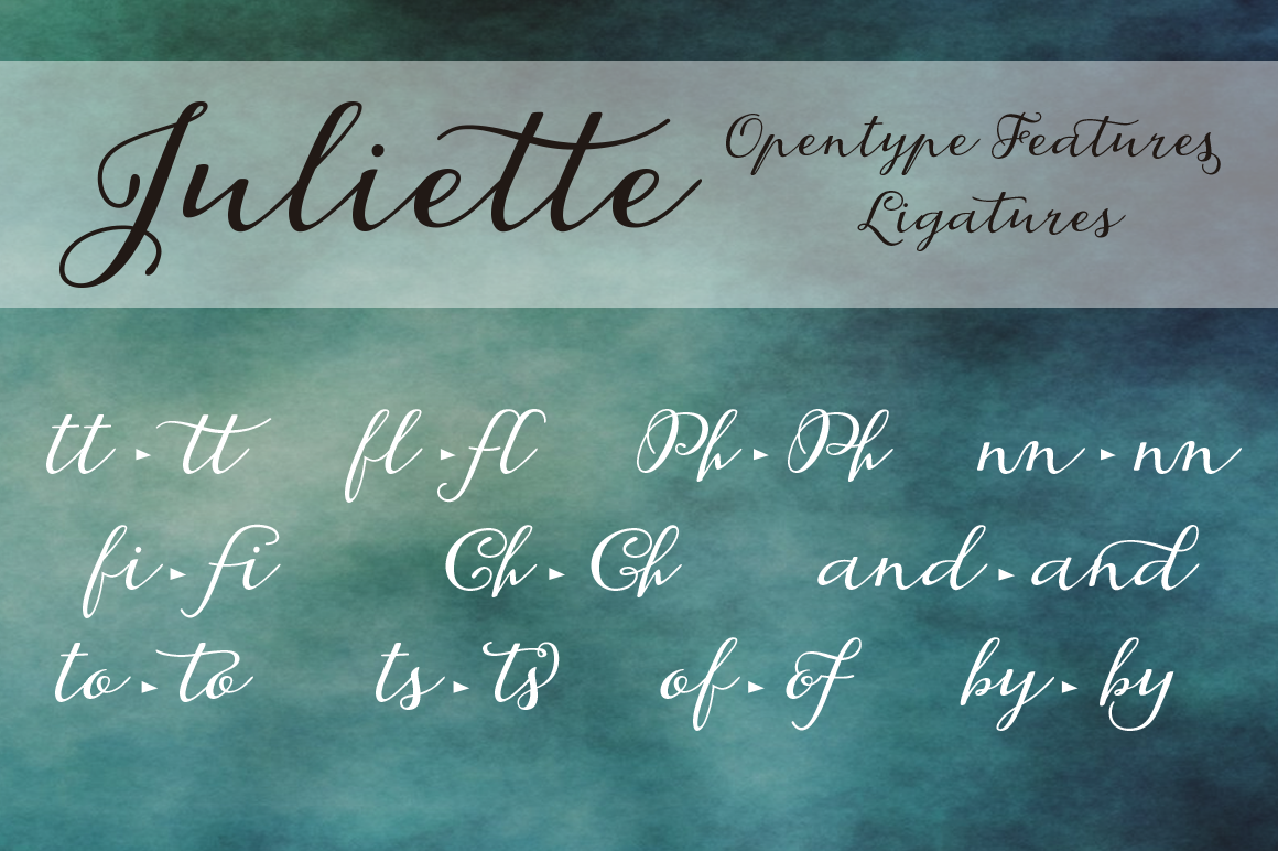 Juliette ~ Script Fonts on Creative Market