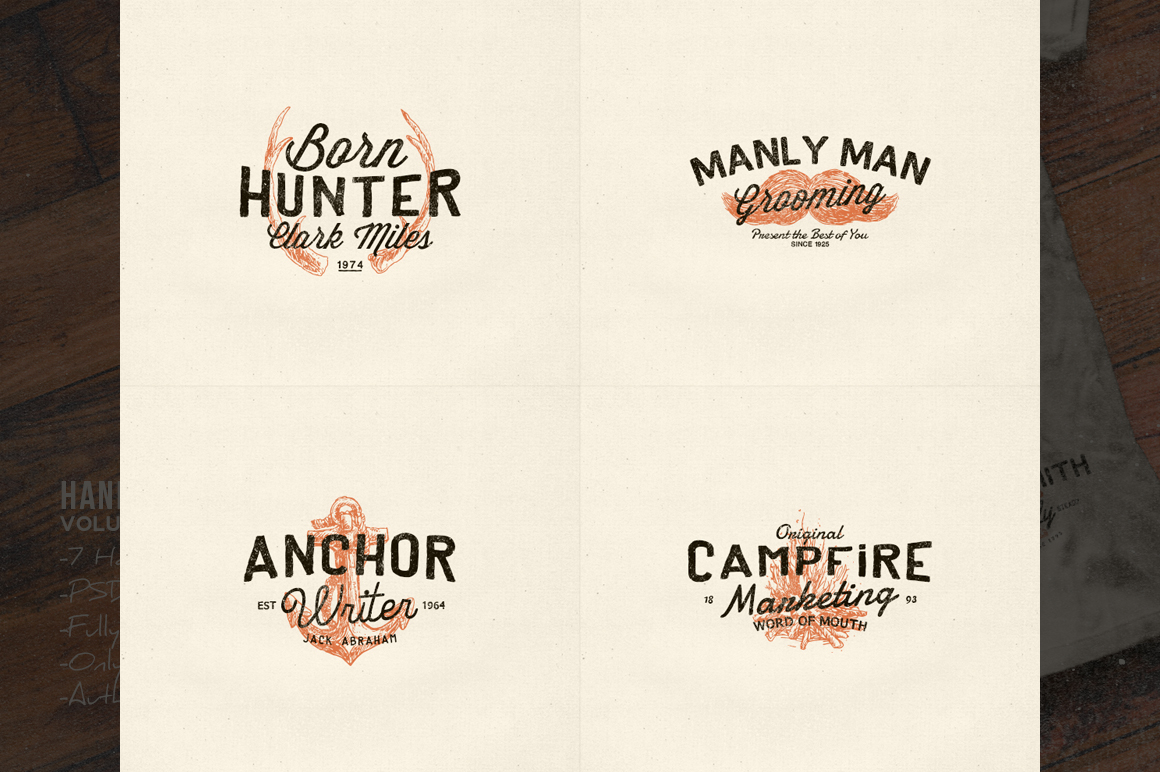 Hand Drawn Vintage Logos Volume 1 ~ Logo Templates on Creative Market