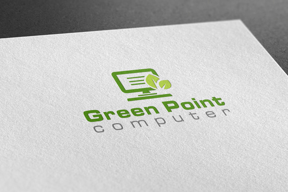 Green Point Computer Logo ~ Logo Templates on Creative Market