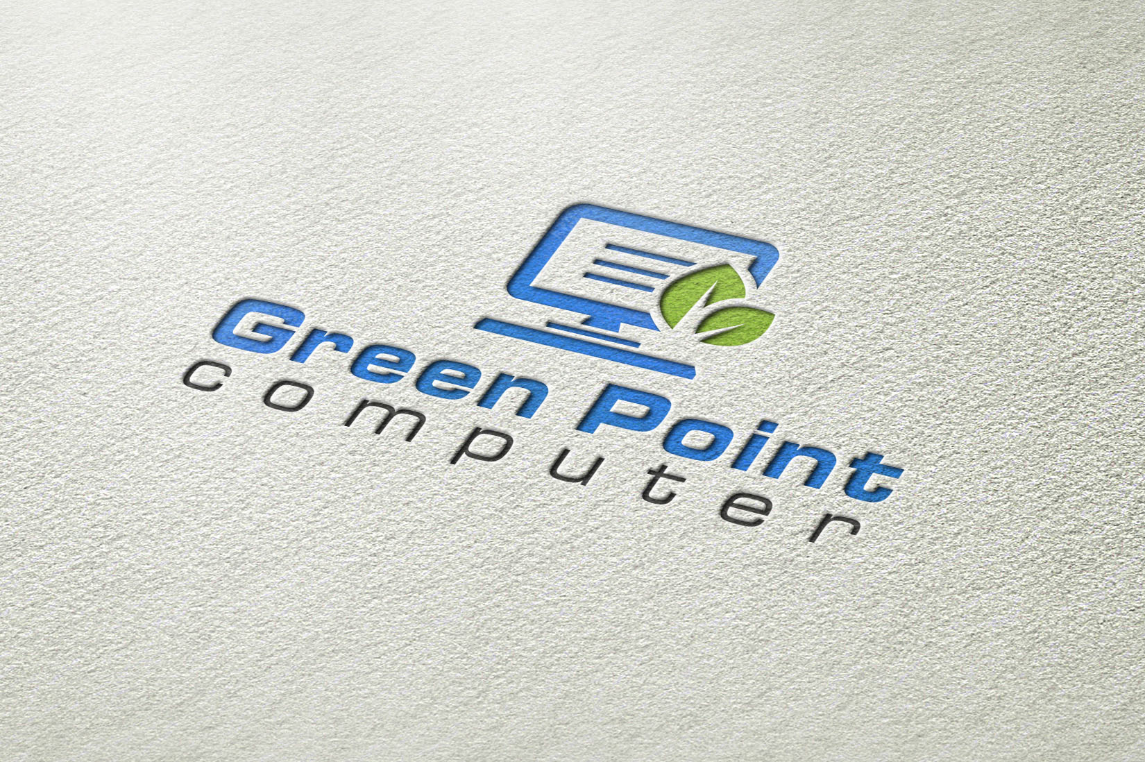 Green Point Computer Logo ~ Logo Templates on Creative Market