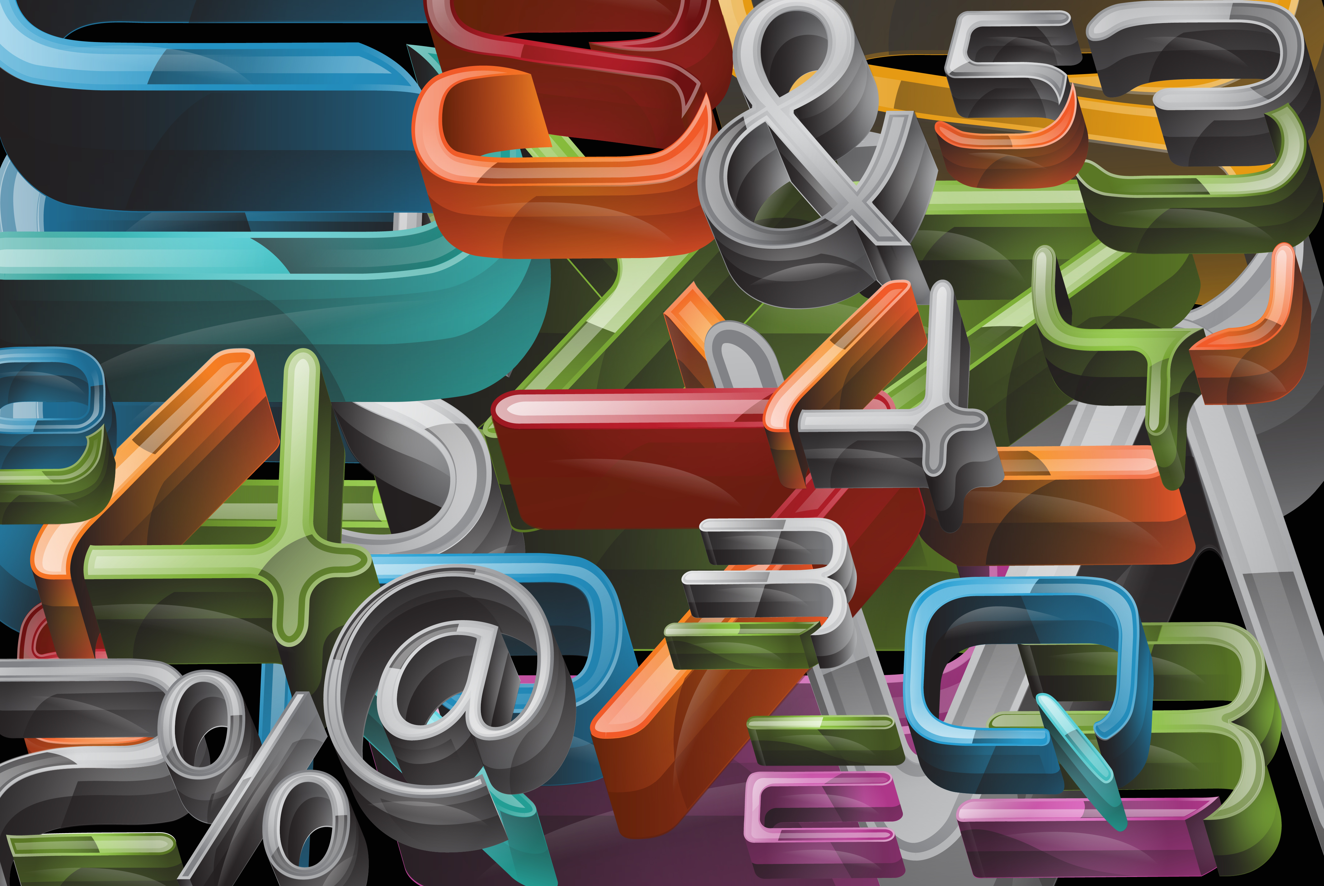 3D LETTERING pack#3 ~ Objects on Creative Market