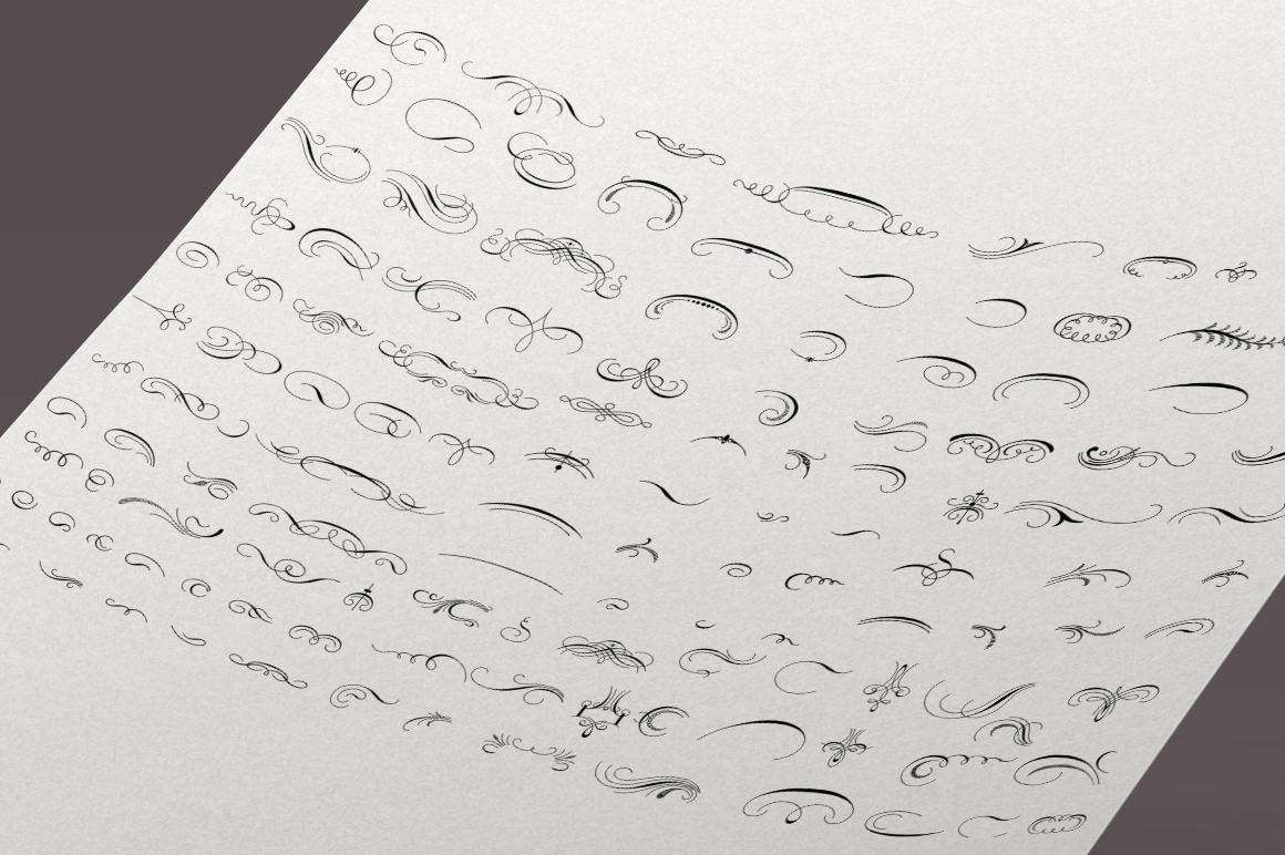 Calligraphic Design Elements Set 2 ~ Objects on Creative Market