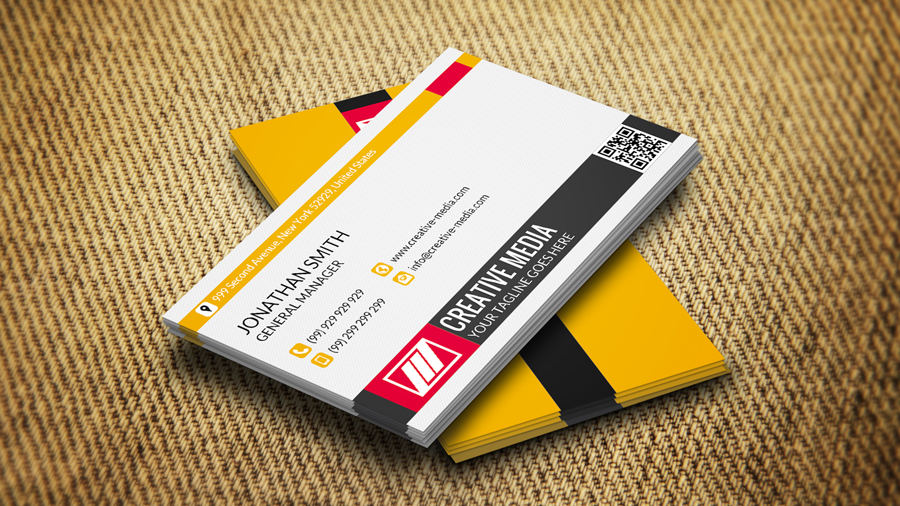 Corporate Business Card CM066 ~ Business Card Templates on Creative Market
