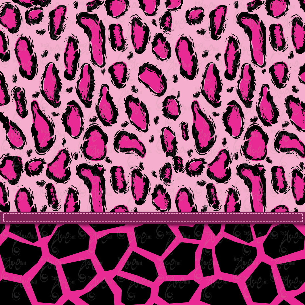 Pink Animal Print Digital paper ~ Illustrations on Creative Market