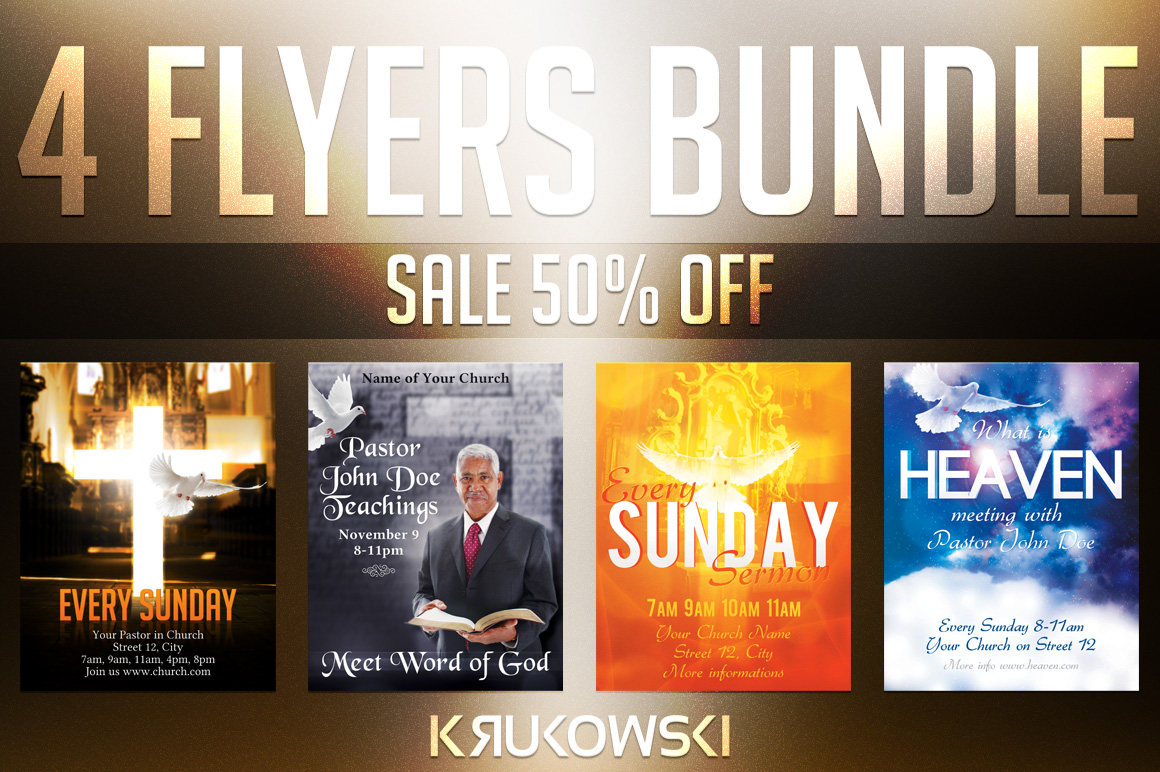 Church Religious Flyers Bundle ~ Flyer Templates on Creative Market
