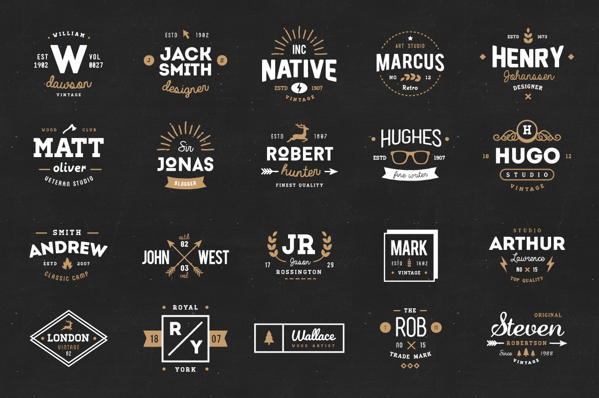 Vintage Business Logos And Names