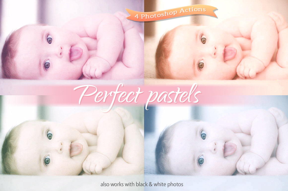 4 Perfect Pastel Actions ~ Actions on Creative Market