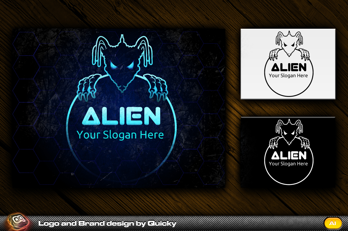 Alien ~ Logo Templates on Creative Market