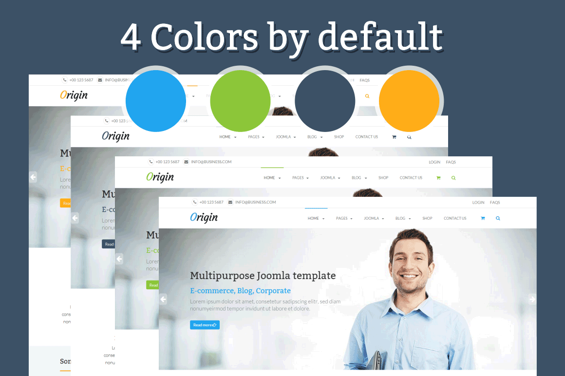 Tp Origin-Multipurpose Joomla Theme ~ Joomla Themes on Creative Market