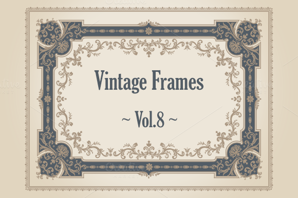 24 Vintage Frames. Vol.8 ~ Illustrations on Creative Market