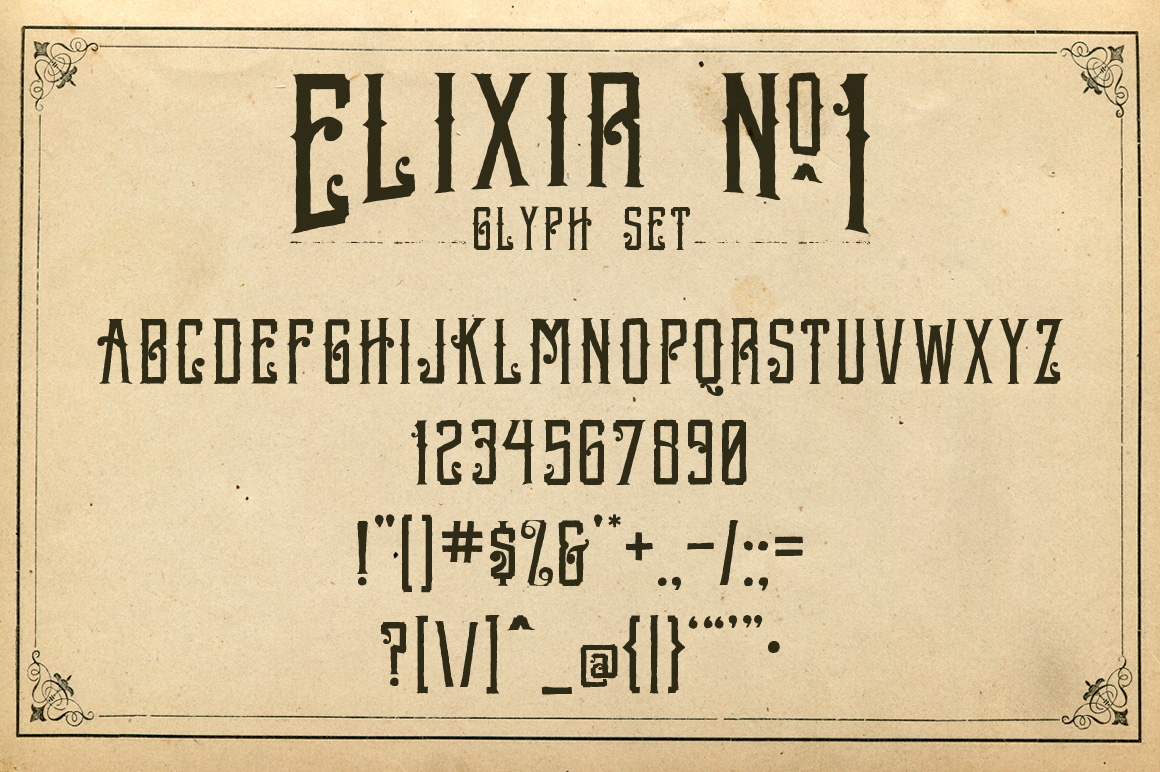 Elixir No1 ~ Display Fonts on Creative Market