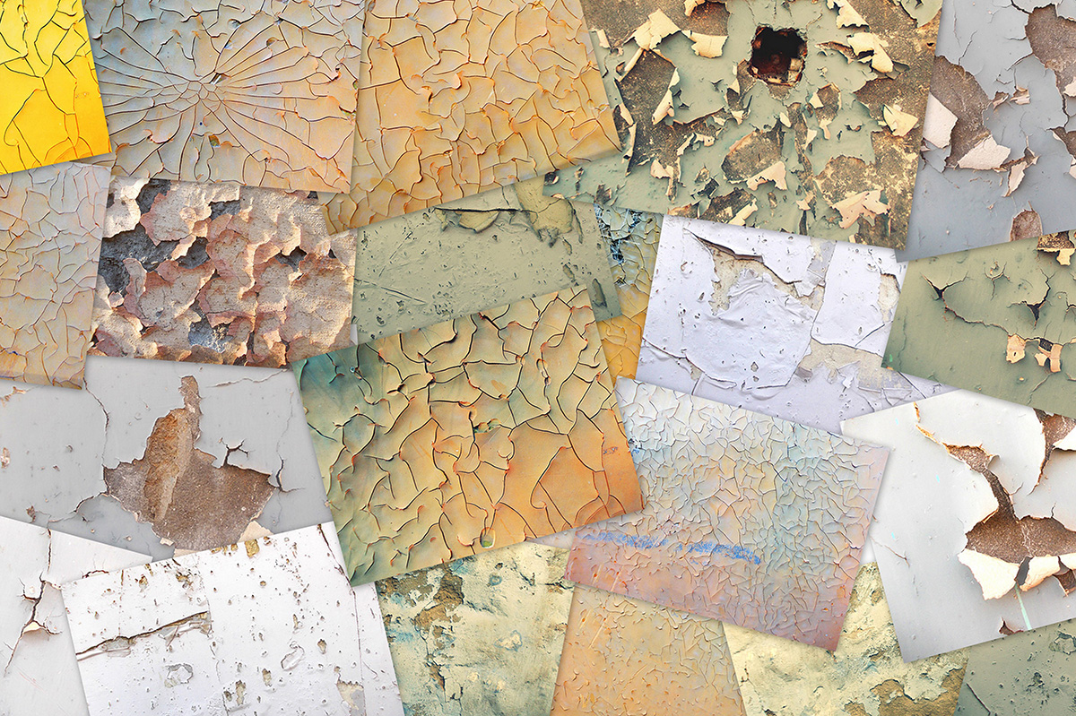 20 Peeling Paint Textures Pack ~ Textures on Creative Market