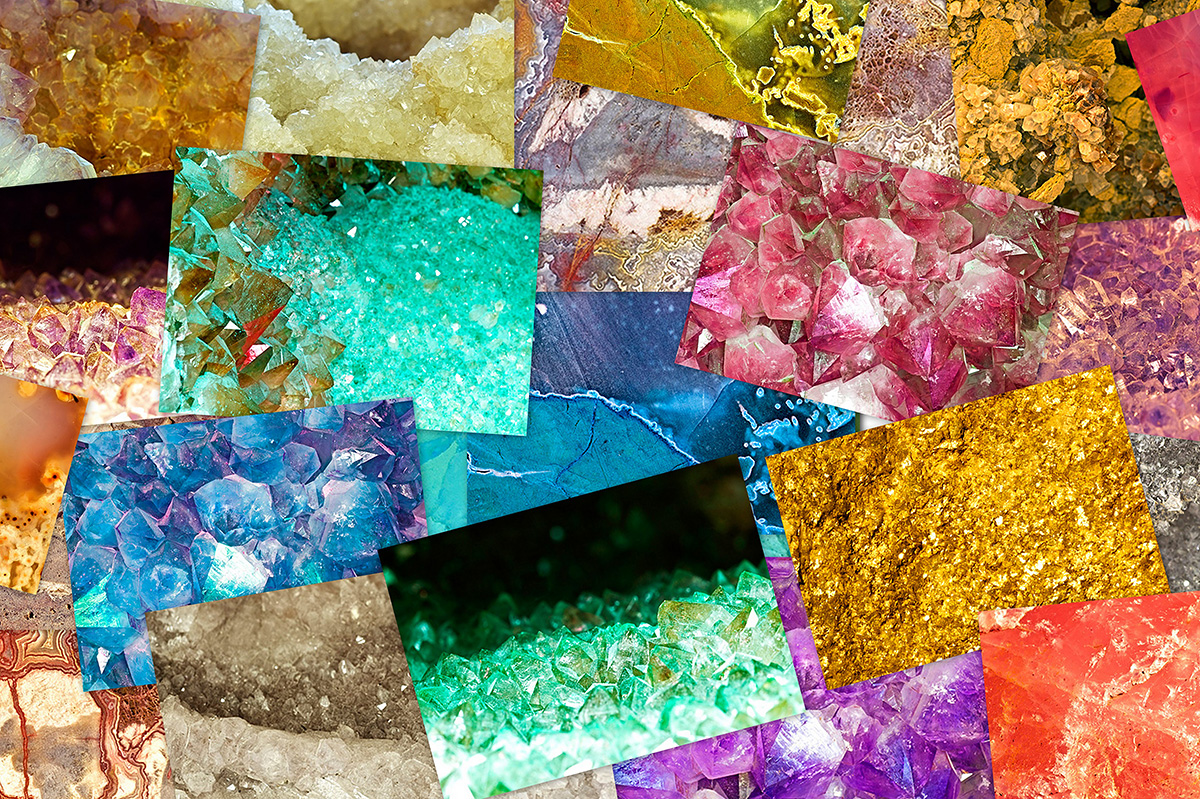 20 Crystal Textures Pack ~ Textures on Creative Market