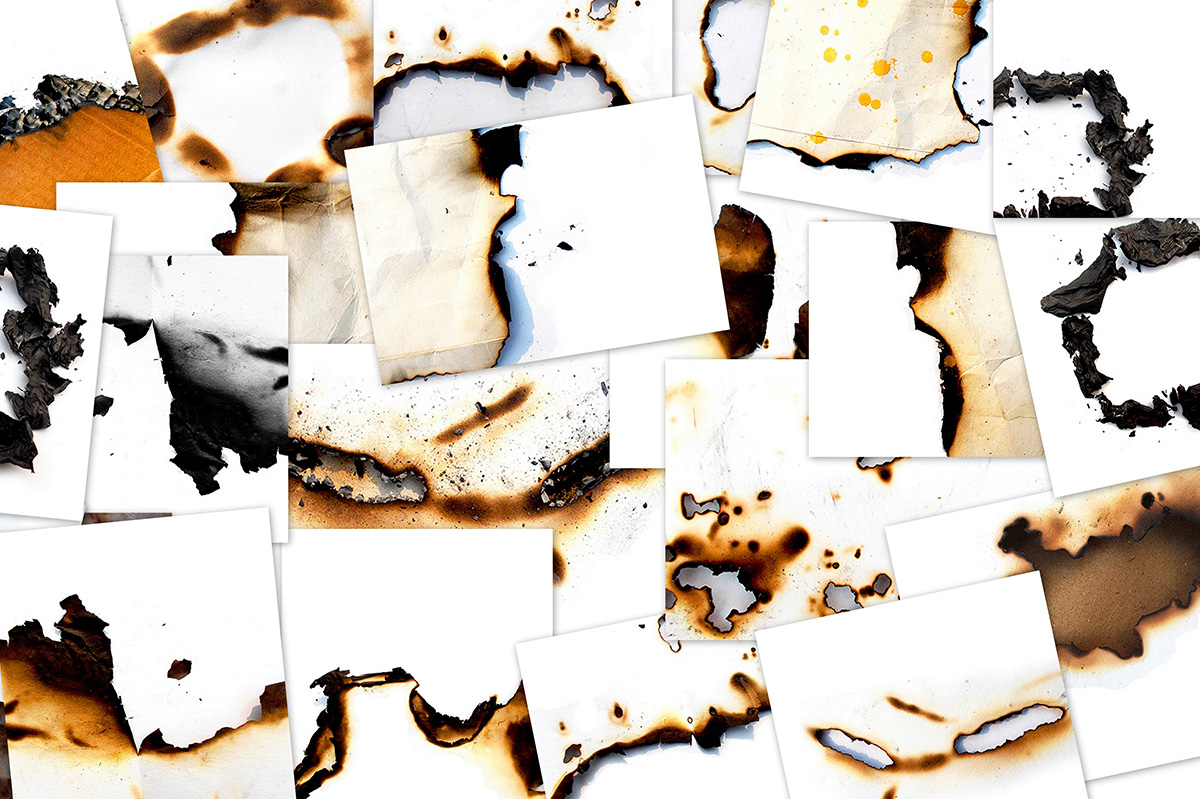 20 Burnt Paper Textures ~ Textures on Creative Market
