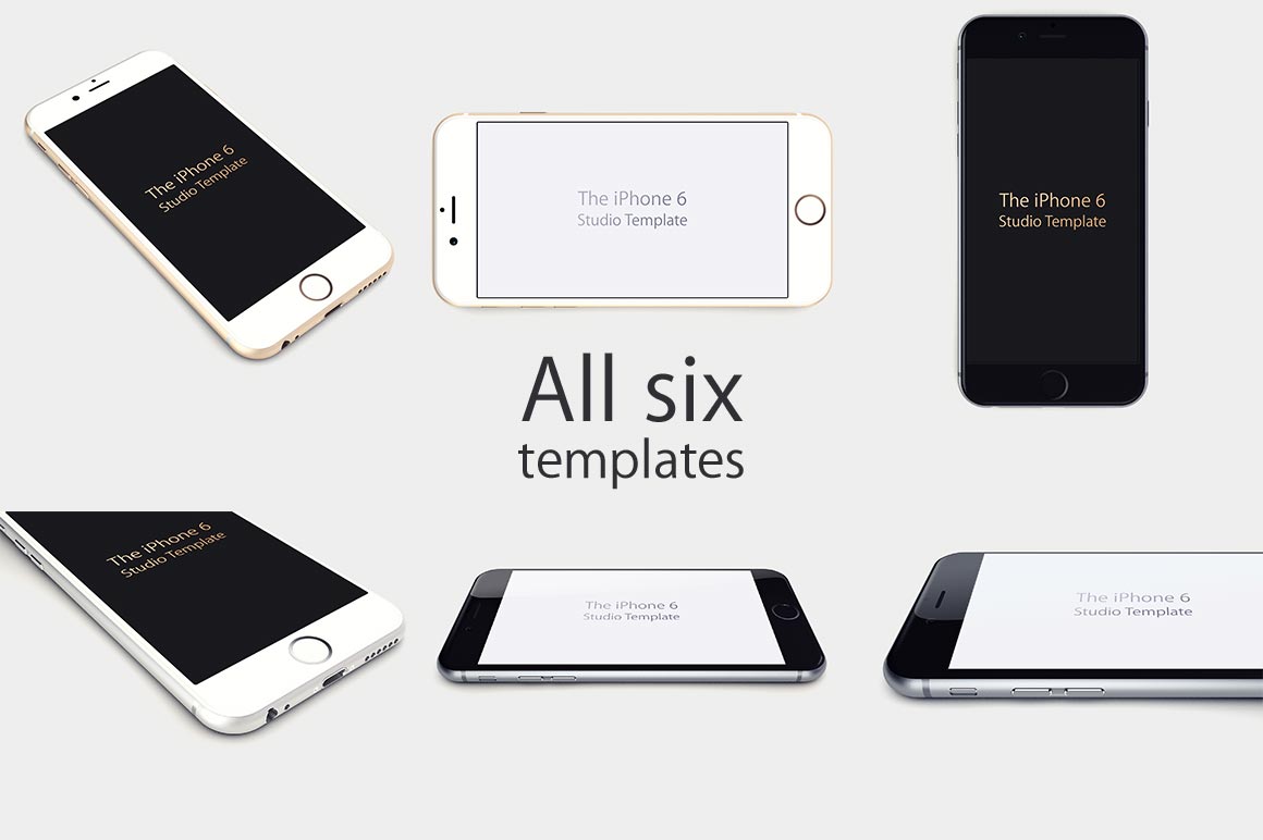 Studio iPhone 6 Templates ~ Product Mockups on Creative Market