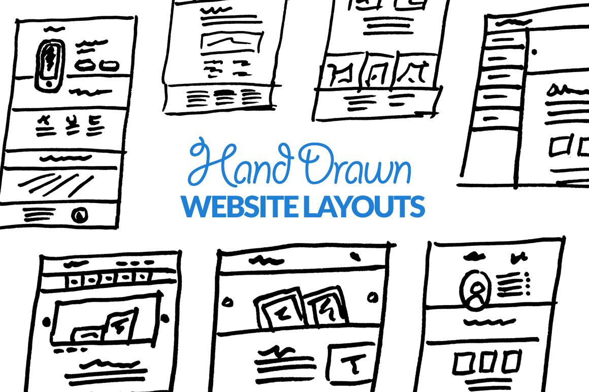 Hand Drawn Website Layouts ~ Web Elements on Creative Market