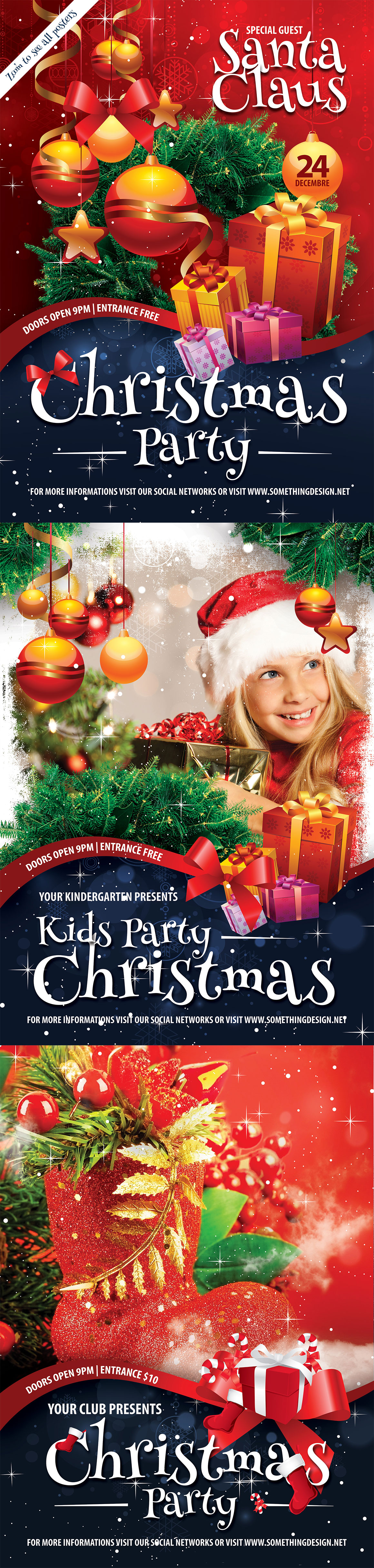 Christmas Pack Posters & Cards ~ Graphics on Creative Market